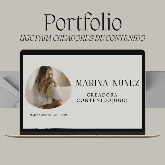 Plantilla de Portfolio UGC (creador de contenido) GRATIS – Writeres